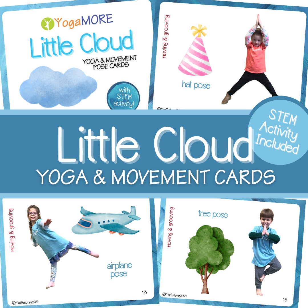 Little Cloud Yoga and Movement Pose Cards - Engaging Activities for ...