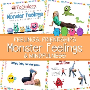 Monster Feelings Yoga & Movement Cards With Yogalore Lesson Plan ...