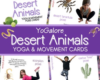 Camping Theme Yoga & Movement Pose Cards With Memory Game - Etsy