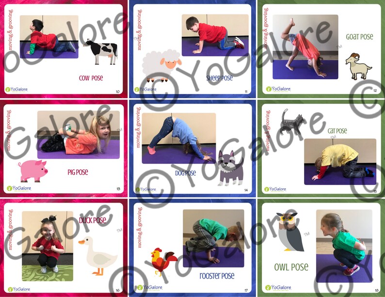 The Very Busy Spider Yoga & Movement Pose Cards | Etsy