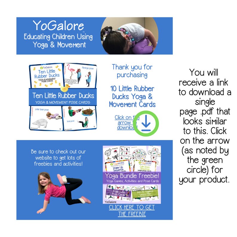 Ten Little Rubber Ducks Yoga & Movement Pose Cards - Etsy