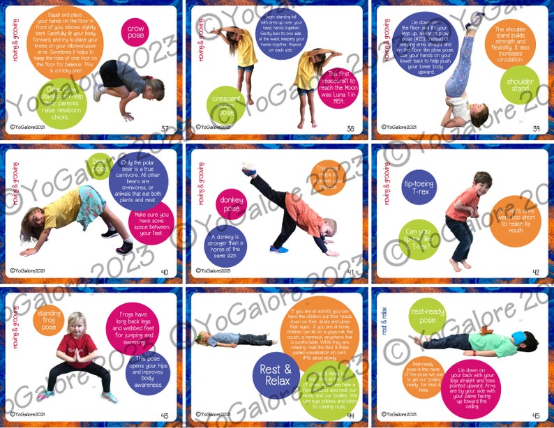 Yoga for Kids: Poses and Yoga Posters for the Classroom Yogamore ...