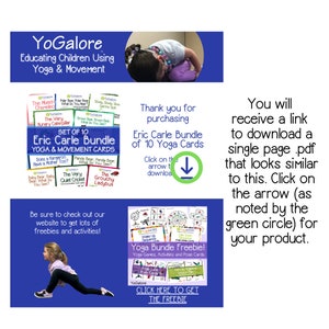 10 Sets Yoga & Movement Cards of Eric Carle Books BUNDLE - Etsy