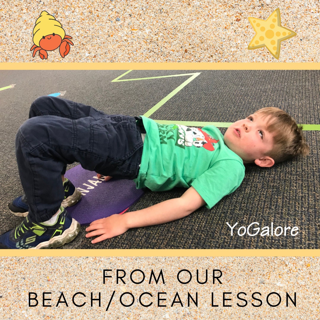 Ocean Theme Preschool Activity: Yoga & Movement Pose Cards - Etsy