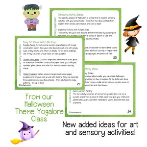 Halloween Theme Yoga & Movement Cards and Yogalore Lesson Plan for ...