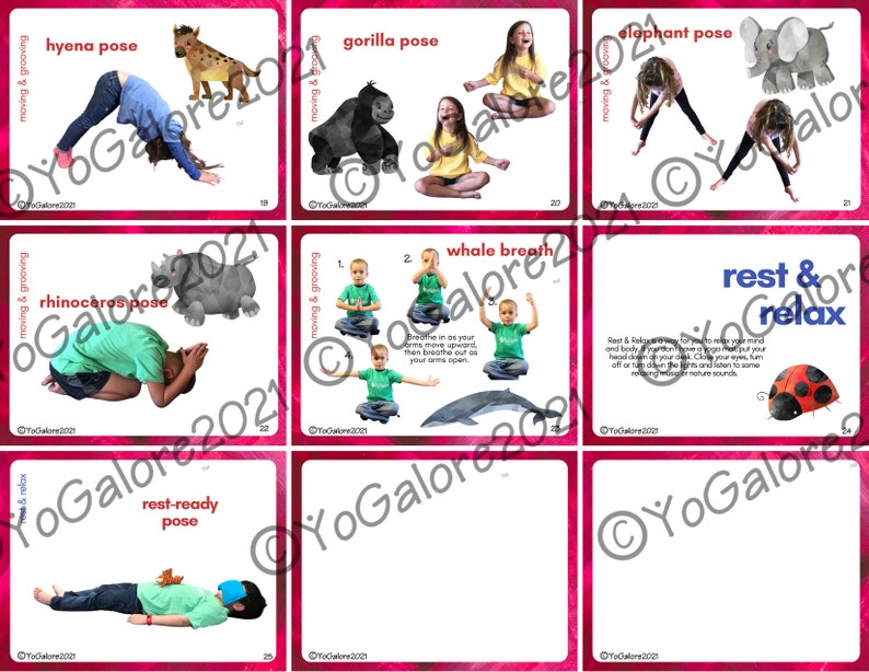 The Grouchy Ladybug: Yoga & Movement Cards | Etsy