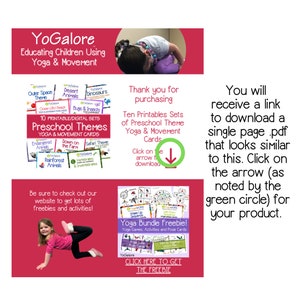 Preschool Themes Movement Bliss: Yoga & Activity Pose Cards for ...