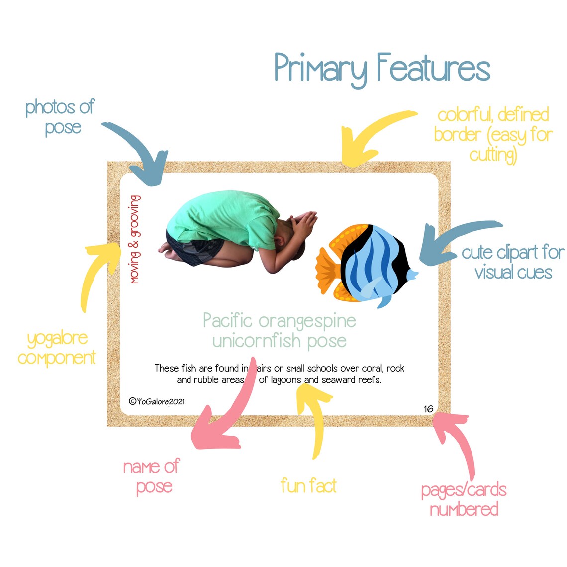 Ocean Theme Preschool Activity: Yoga & Movement Pose Cards - Etsy