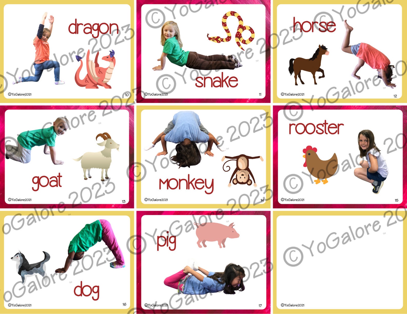 Chinese New Year Activities for Preschool: Yoga & Movement Cards - Etsy