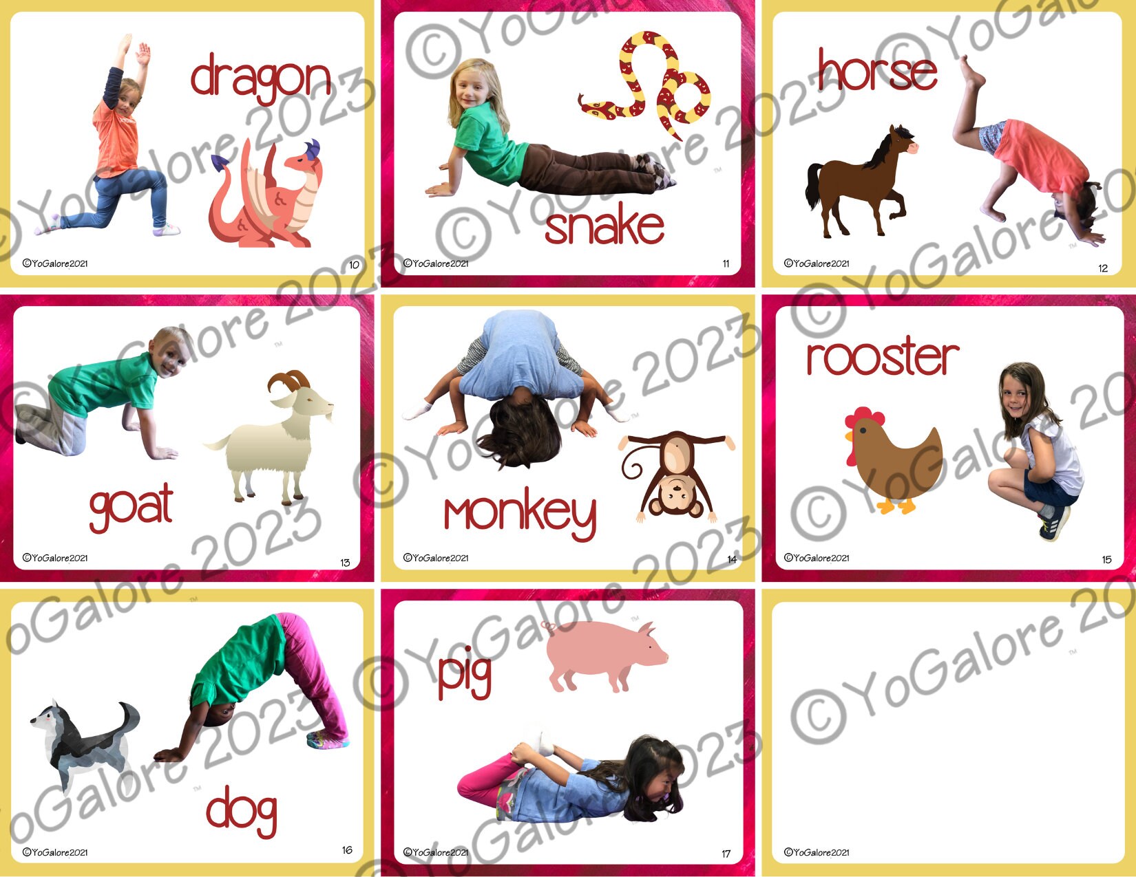Chinese New Year Activities for Preschool: Yoga & Movement Cards - Etsy