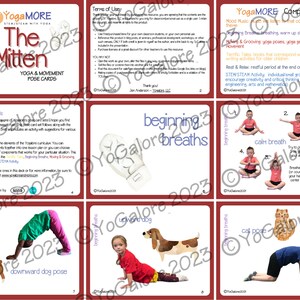 The Mitten Yoga & Movement Pose Cards With Activity - Etsy