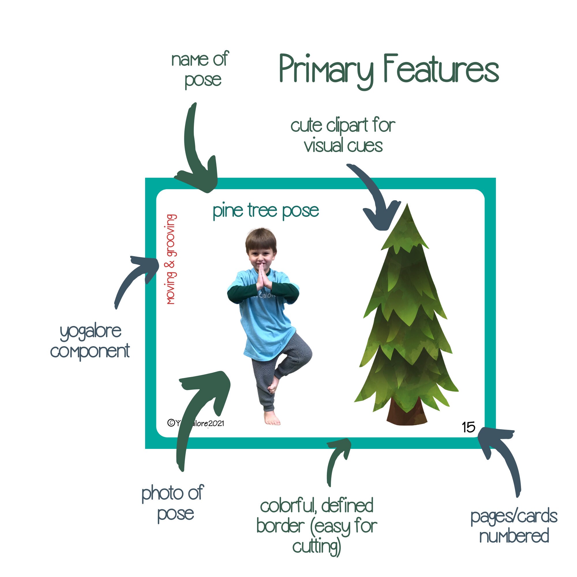 Camping Theme Yoga & Movement Pose Cards With Memory Game - Etsy