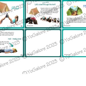 Camping Theme Yoga & Movement Pose Cards With Memory Game - Etsy