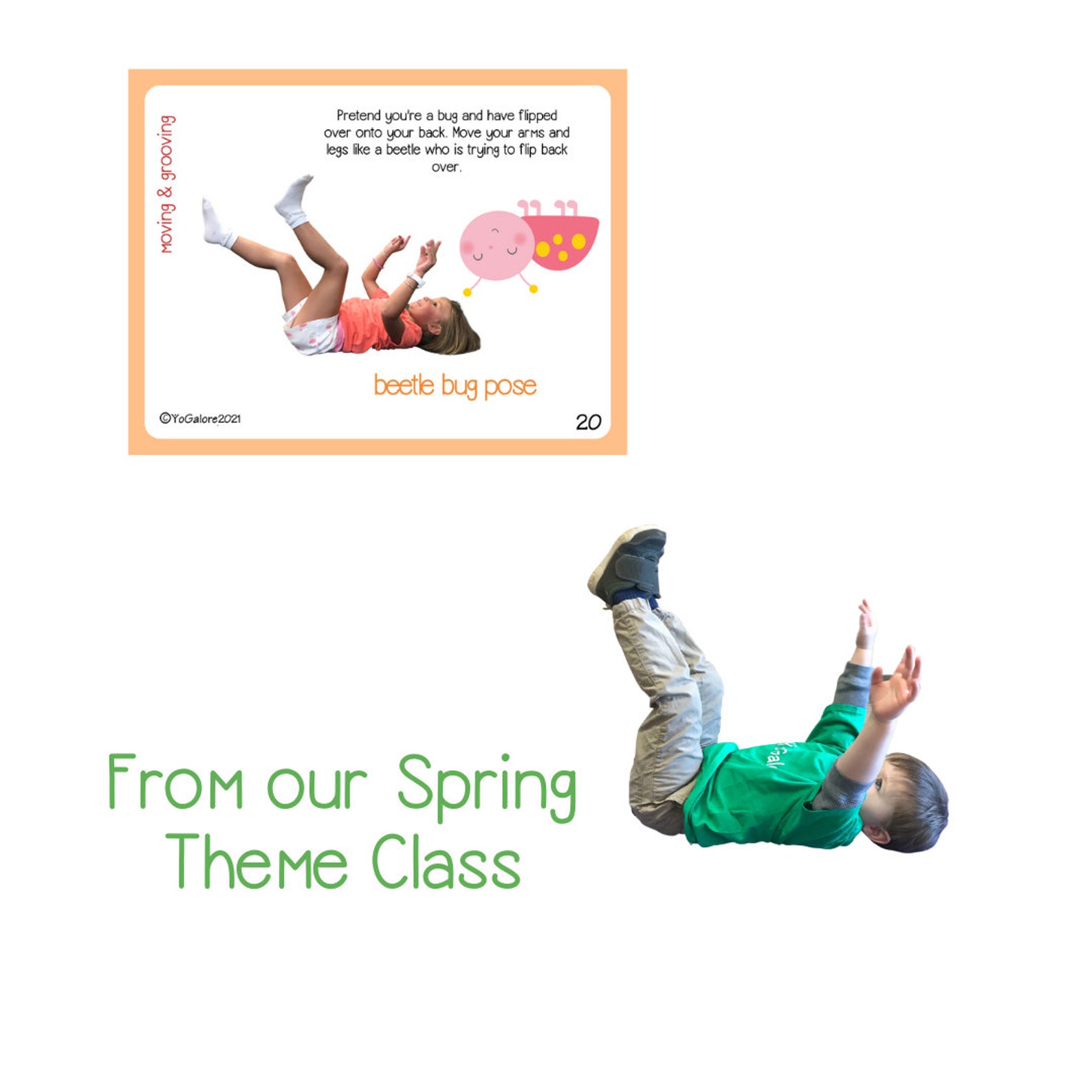 Spring Theme Yoga & Movement Cards - Etsy