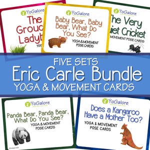 Eric Carle Bundle - 5 Sets Yoga Movement Cards; Printable Activities ...