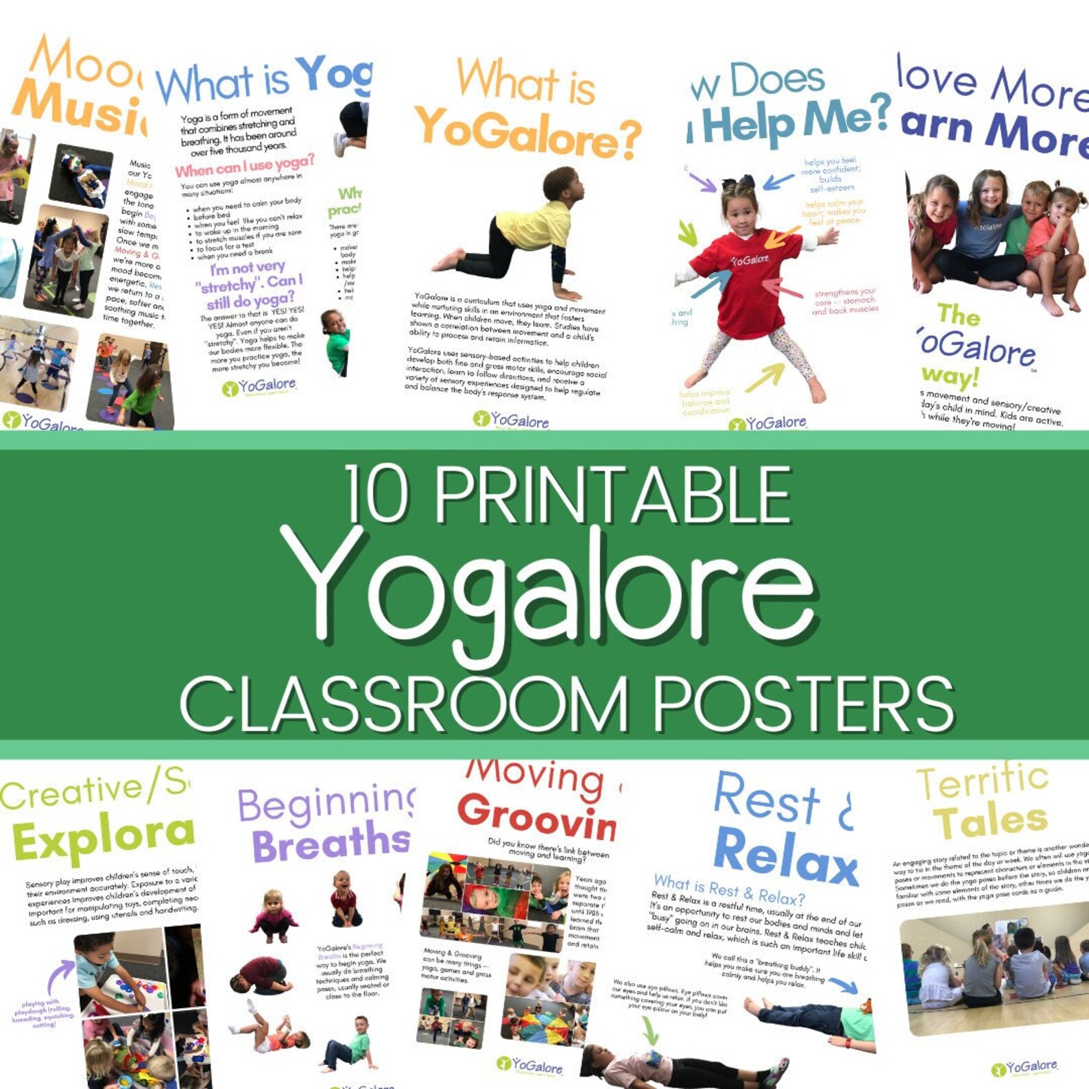 Kids Yoga Posters for the Classroom - Etsy