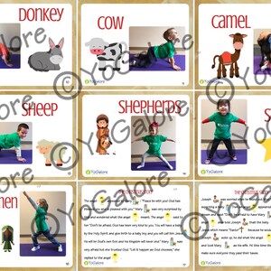 The Christmas Story Yoga & Movement Pose Cards | Etsy