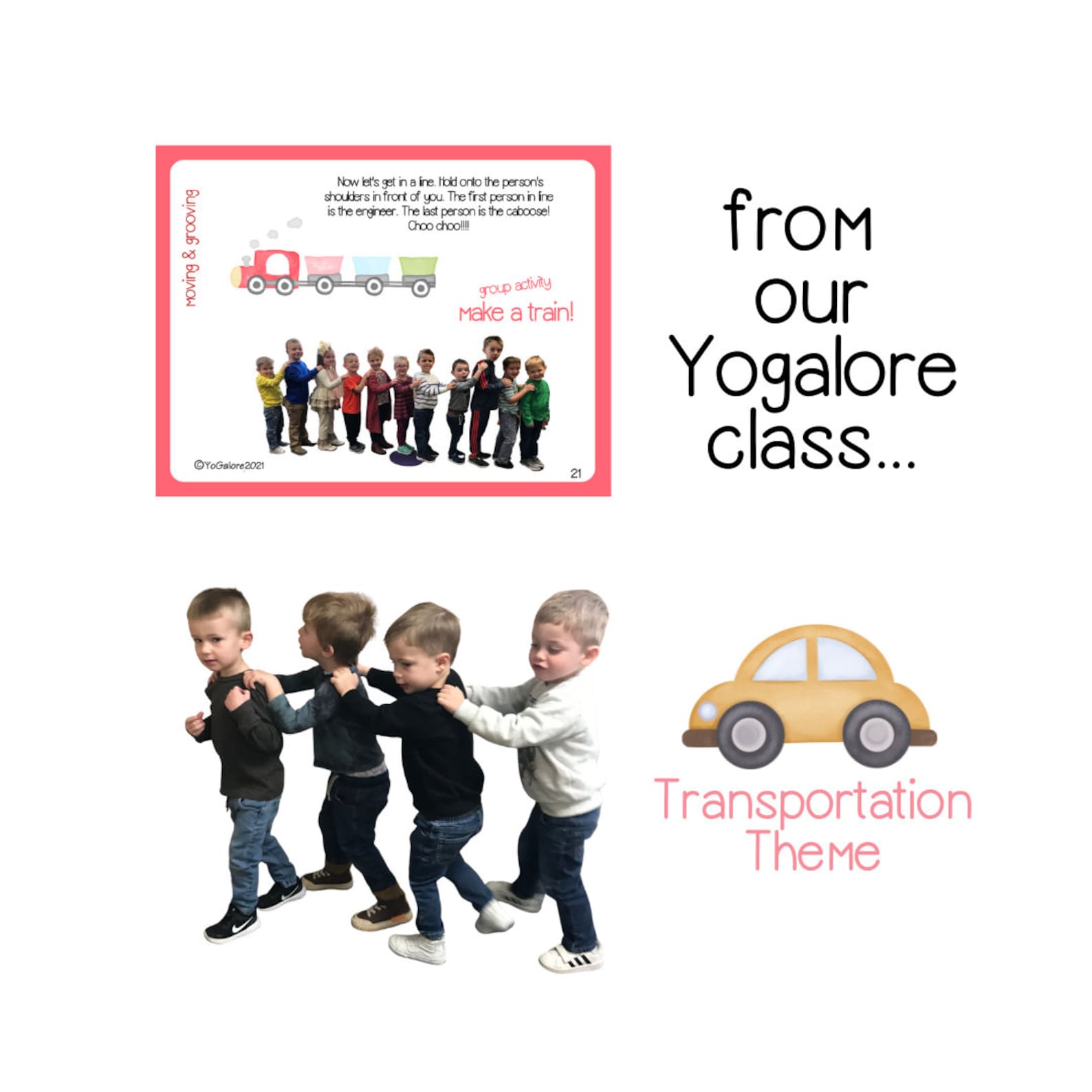 Transportation Theme Yoga & Movement Pose Cards - Etsy