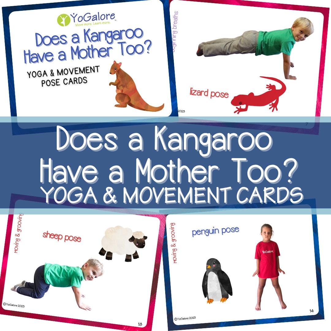 Does a Kangaroo Have a Mother Too? Yoga & Movement Pose Cards - Etsy