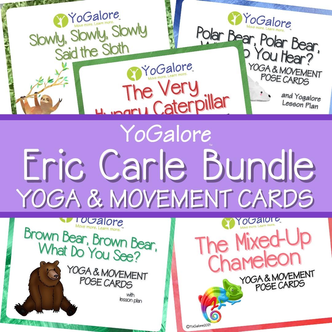 Kids Yoga Cards Bundle – 5 Movement Sets for Playful Calm & Gross Motor ...
