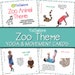 Zoo Animal Theme Yoga & Movement Cards for Preschool and Kindergarten ...