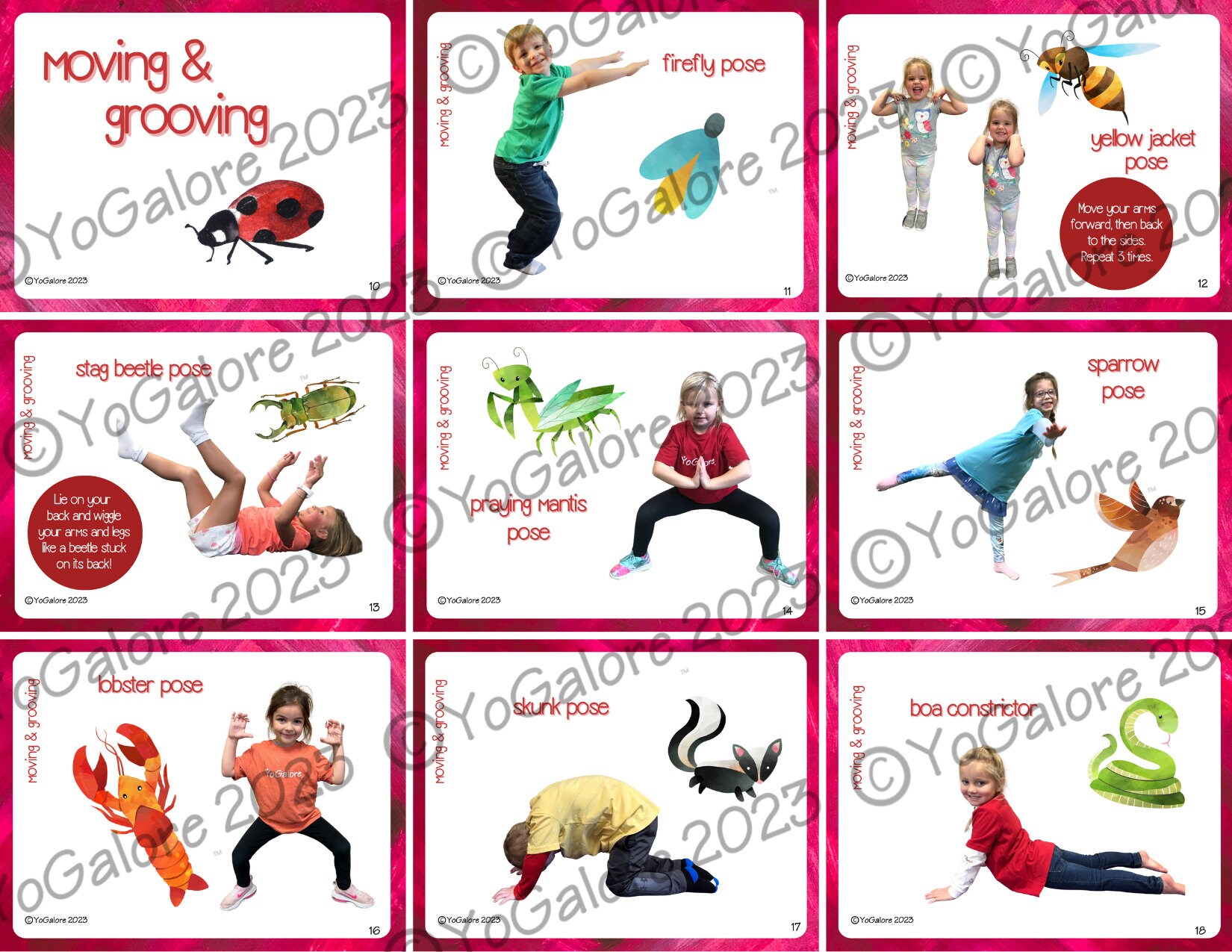 The Grouchy Ladybug: Yoga & Movement Cards - Etsy