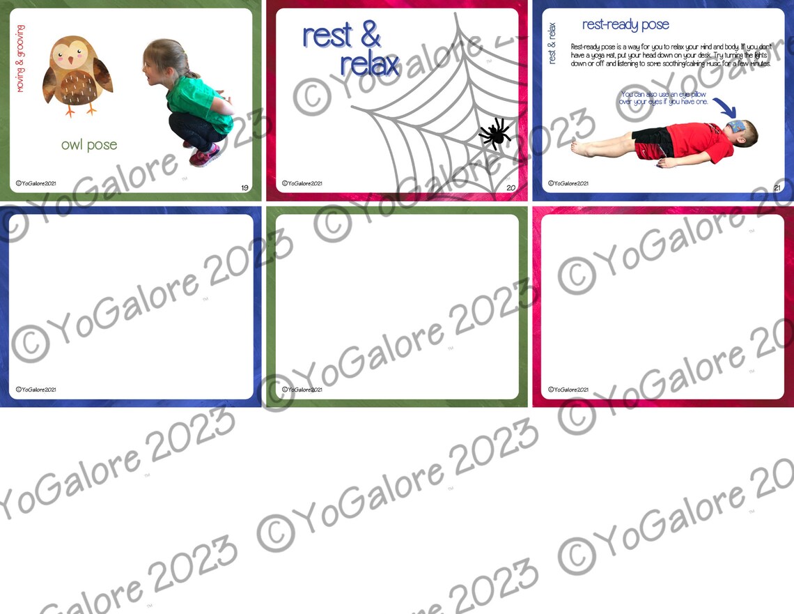 The Very Busy Spider Yoga & Movement Pose Cards - Etsy