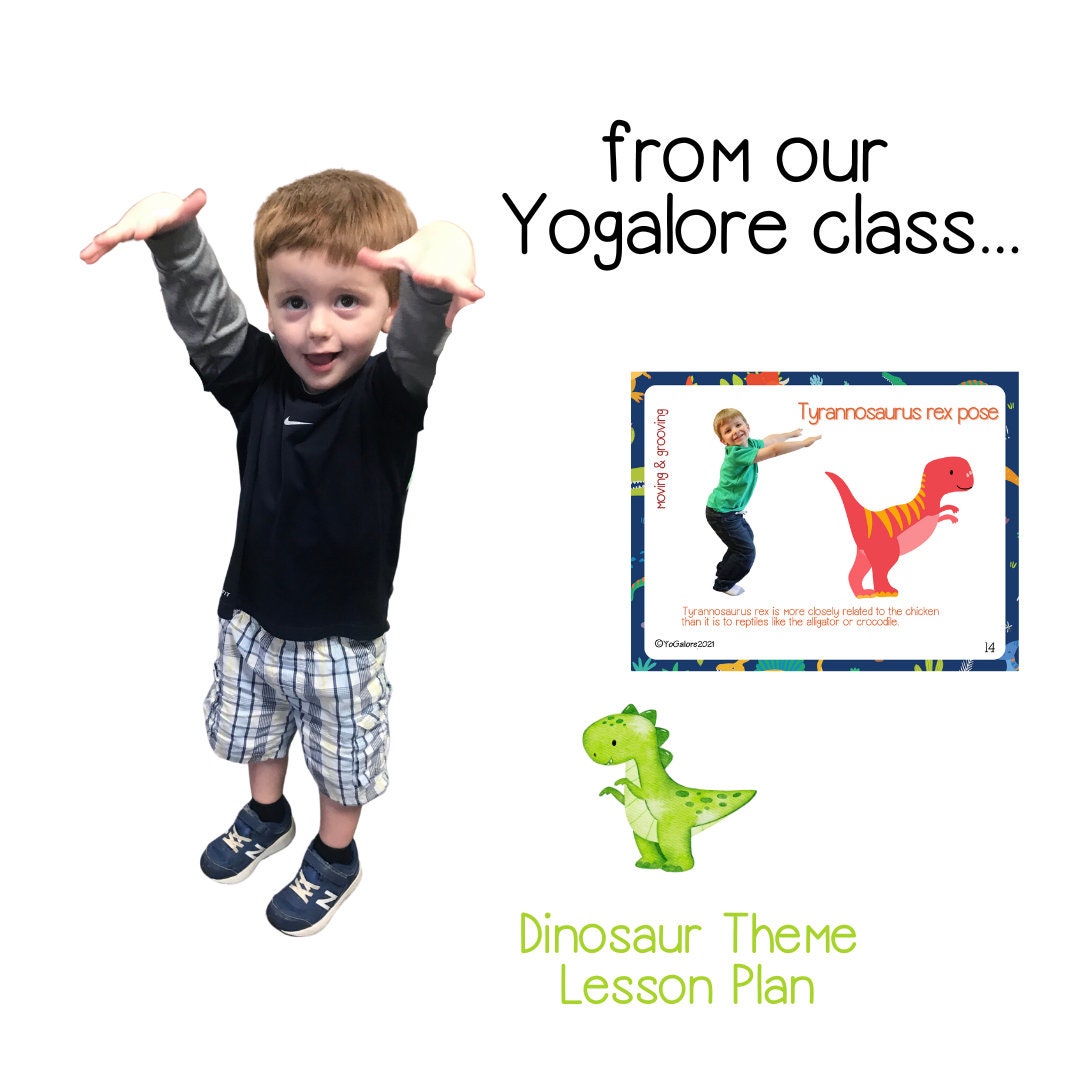 Dinosaur Theme Bundle: Dinosaur Yoga, Memory and Spinner Game With Fun ...