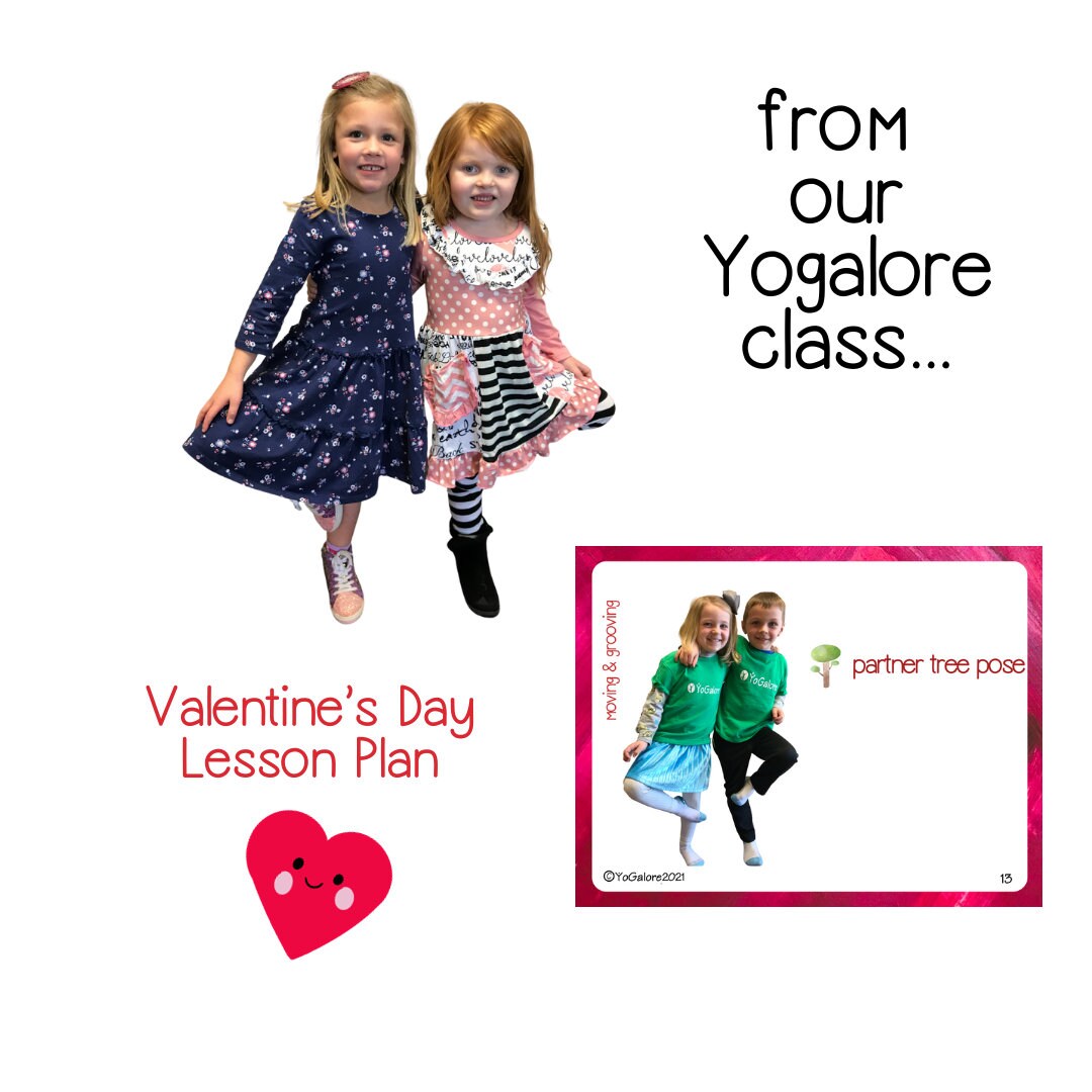 Valentine's Day Yoga & Movement Cards -- Partner Poses - Etsy