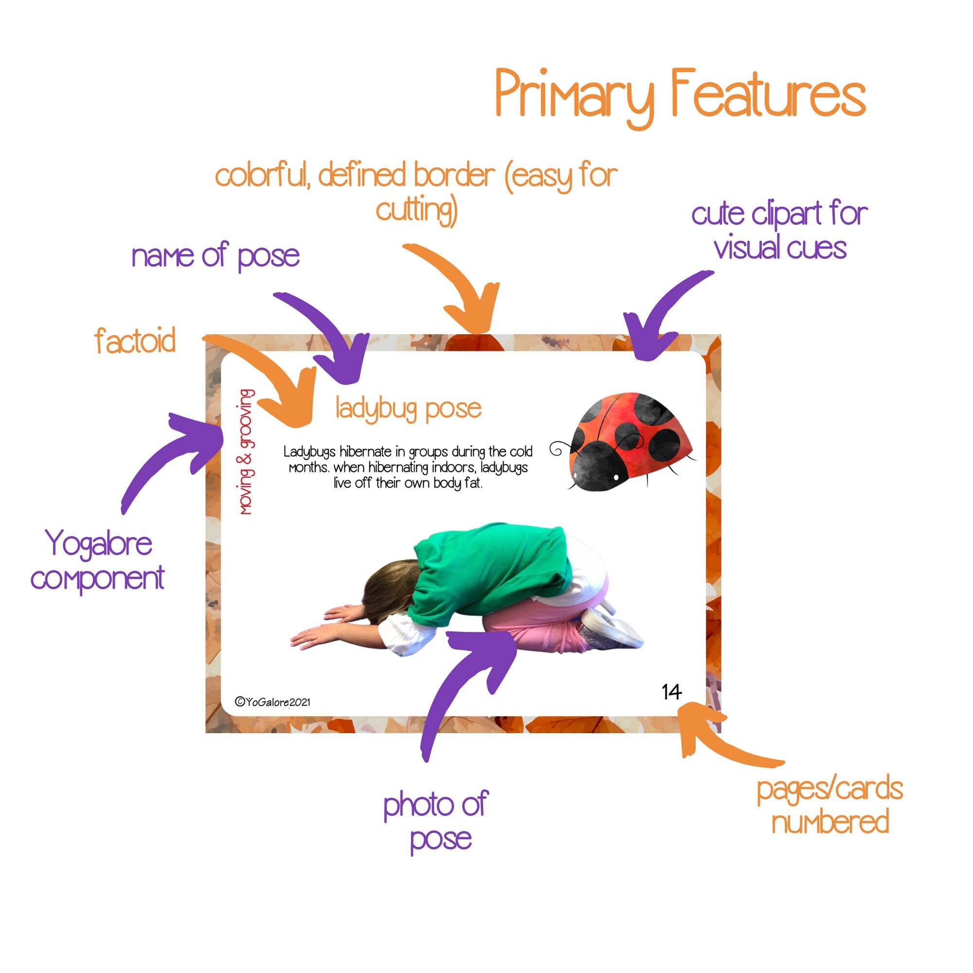 Fall Theme Activities -- Yoga & Movement Pose Cards -- Movement ...