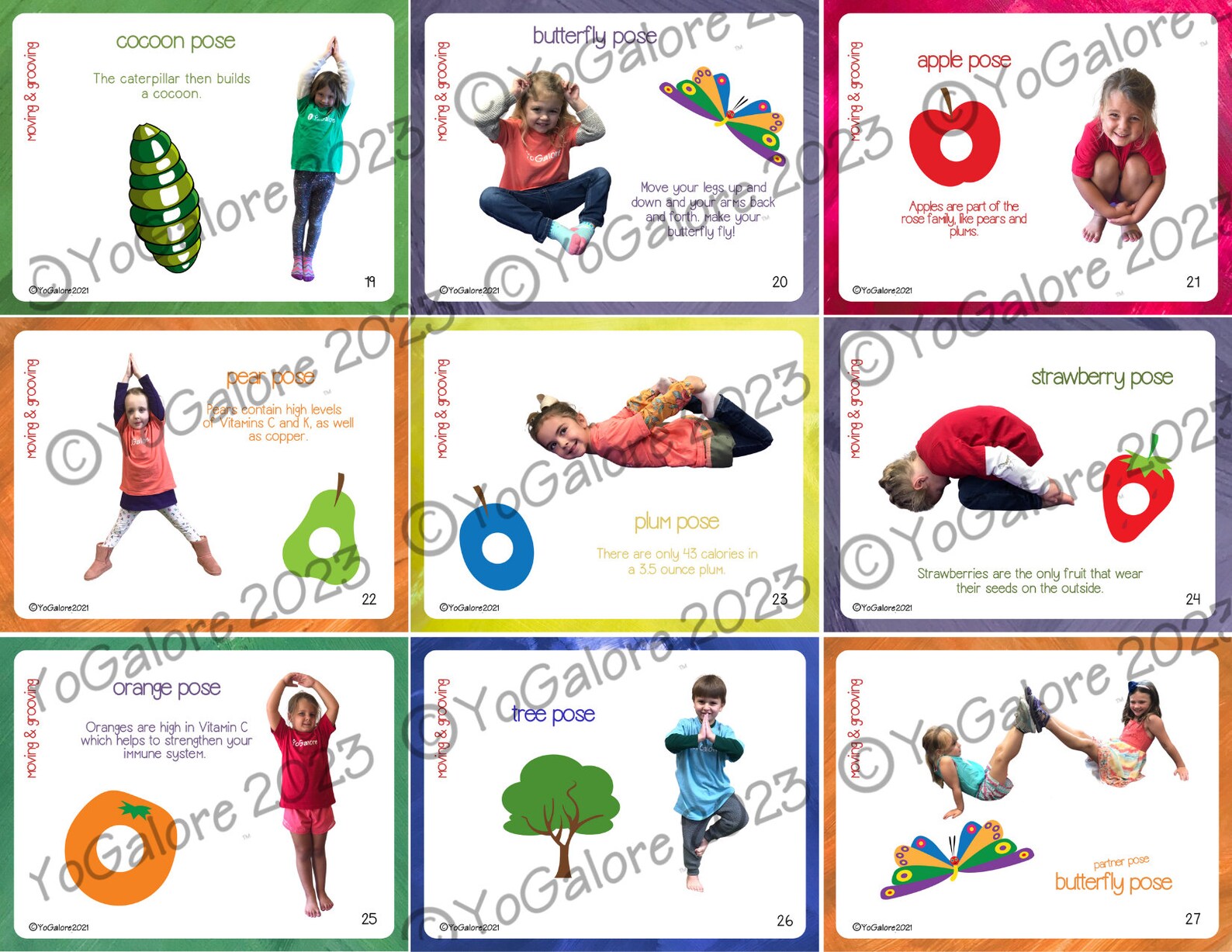 The Very Hungry Caterpillar Yoga & Movement Pose Cards - Etsy