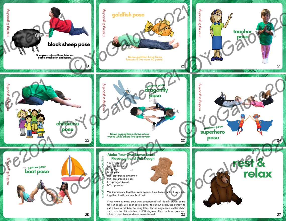 Brown Bear Brown Bear What Do You See Yoga & Movement Pose - Etsy