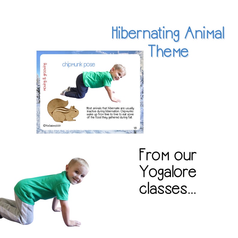 Hibernating Animals Yoga & Movement Pose Cards - Etsy