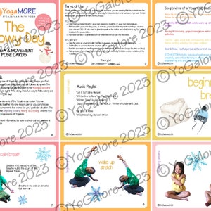 The Snowy Day Yoga & Movement Pose Cards With Printable Activities - Etsy