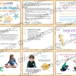 Ocean Theme Preschool Activity: Yoga & Movement Pose Cards - Etsy