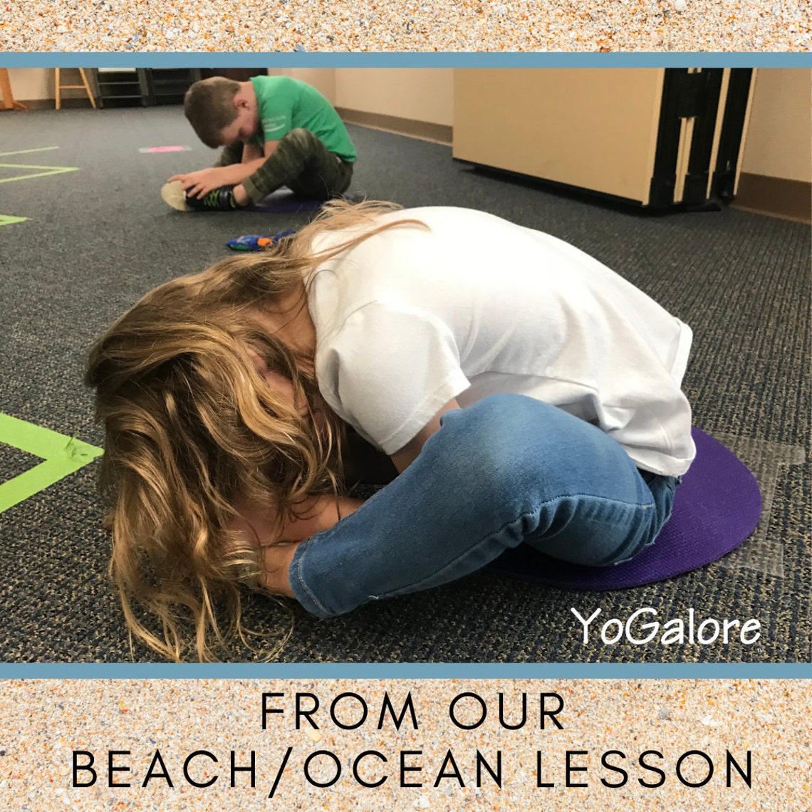 Ocean Theme Preschool Activity: Yoga & Movement Pose Cards - Etsy