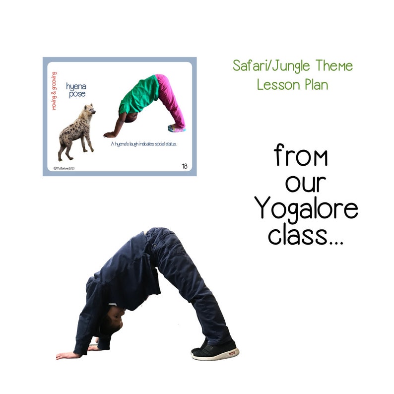 Safari Theme/jungle Theme Yoga Pose Cards, Fact Posters and Memory Game ...