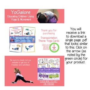 Transportation Theme Yoga & Movement Pose Cards - Etsy