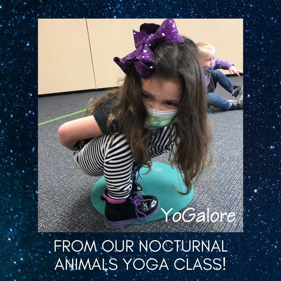 Nocturnal Animals Yoga & Movement Pose Cards - Etsy