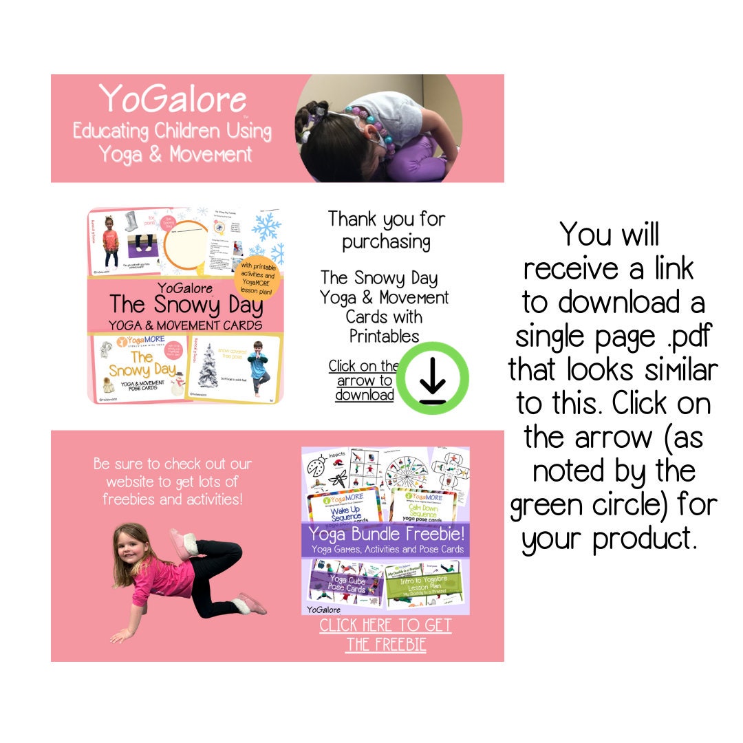 The Snowy Day Yoga & Movement Pose Cards With Printable Activities - Etsy