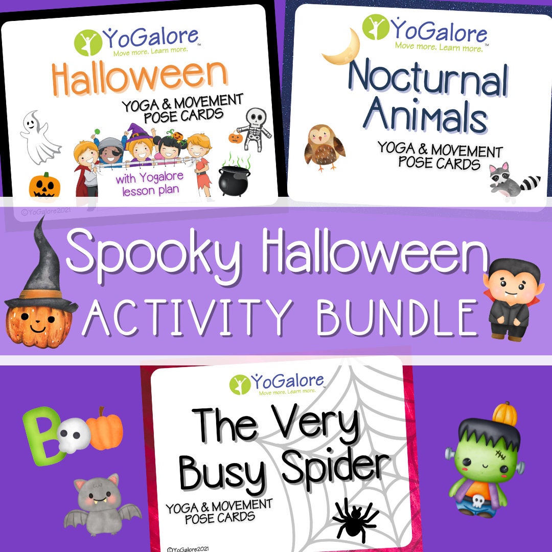 Halloween/movement Activities for Preschool: Yoga & Movement Pose Cards ...