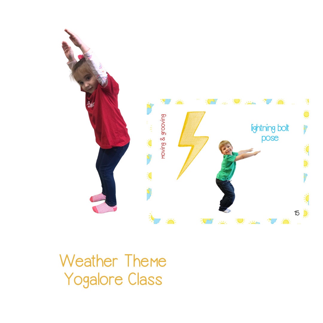 Preschool Weather Themed Movement Based Yoga Activity Bundle With ...