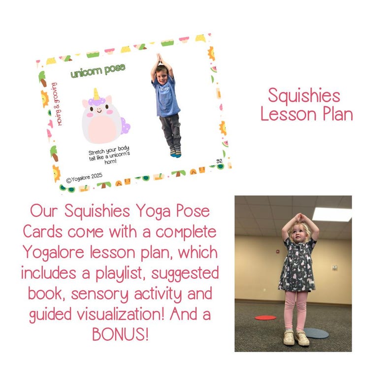 Squishies Yoga Pose Cards | Movement + Mindfulness for Preschool and ...