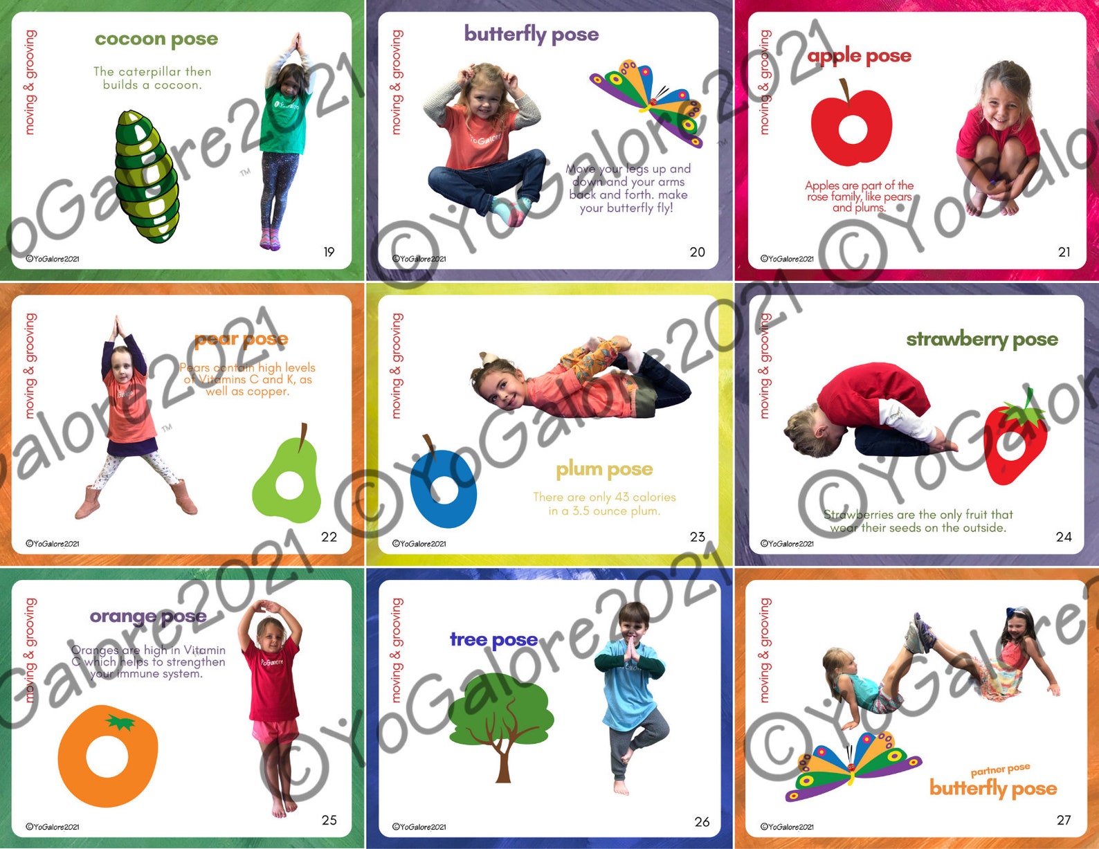 The Very Hungry Caterpillar Yoga & Movement Pose Cards - Etsy