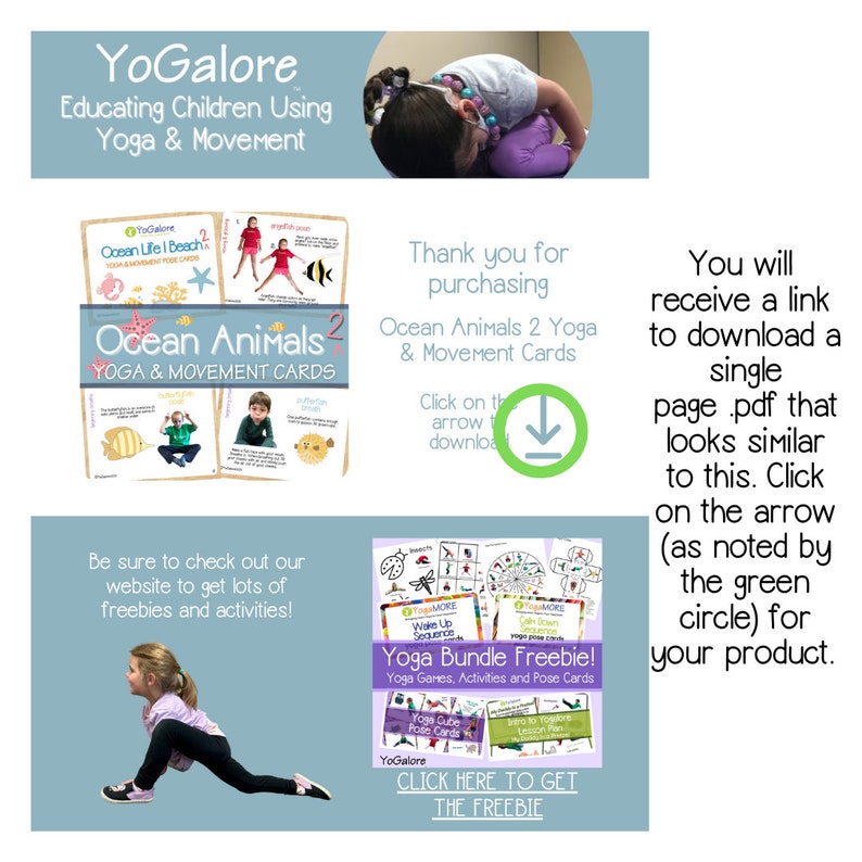 Ocean Theme Preschool Activity: Yoga & Movement Pose Cards - Etsy