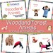 Woodland Animal | Forest Animal Theme Yoga & Movement Cards - Etsy