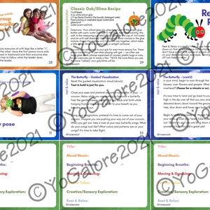 The Very Hungry Caterpillar Yoga & Movement Pose Cards | Etsy