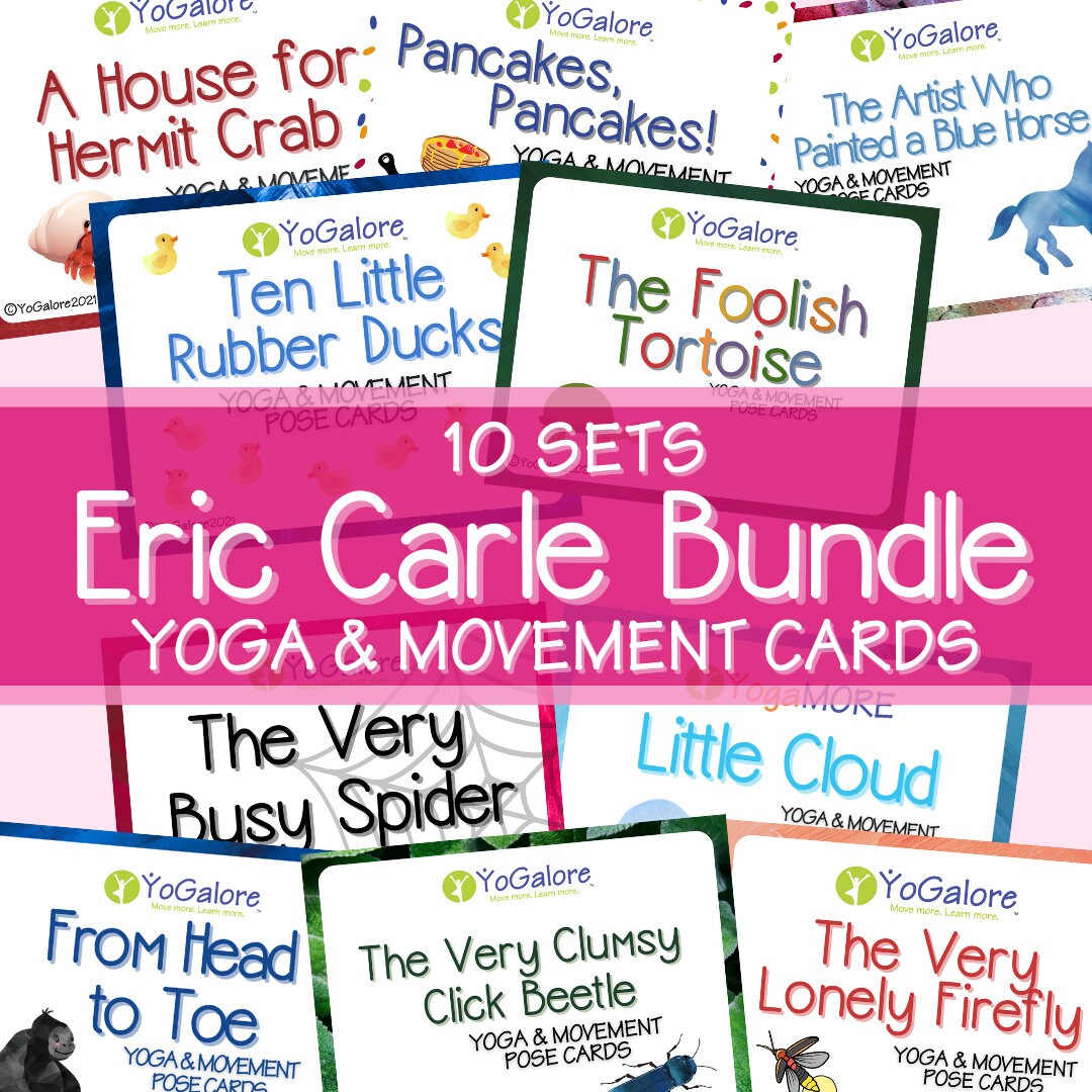 Eric Carle Inspired Yoga & Movement Cards: Preschool Activities With ...