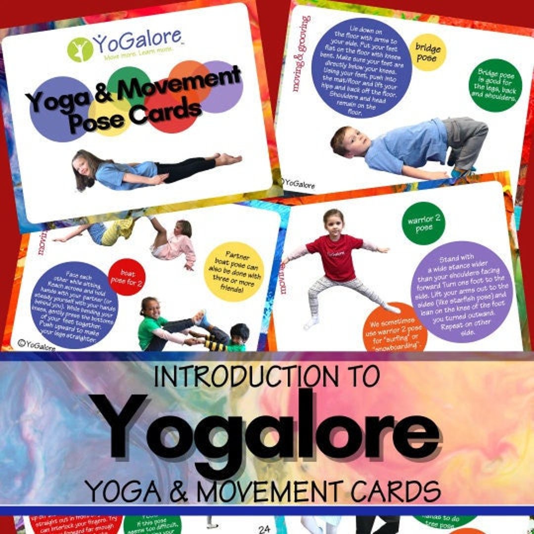 Yoga & Movement Pose Cards for Kids by Yogalore - Etsy