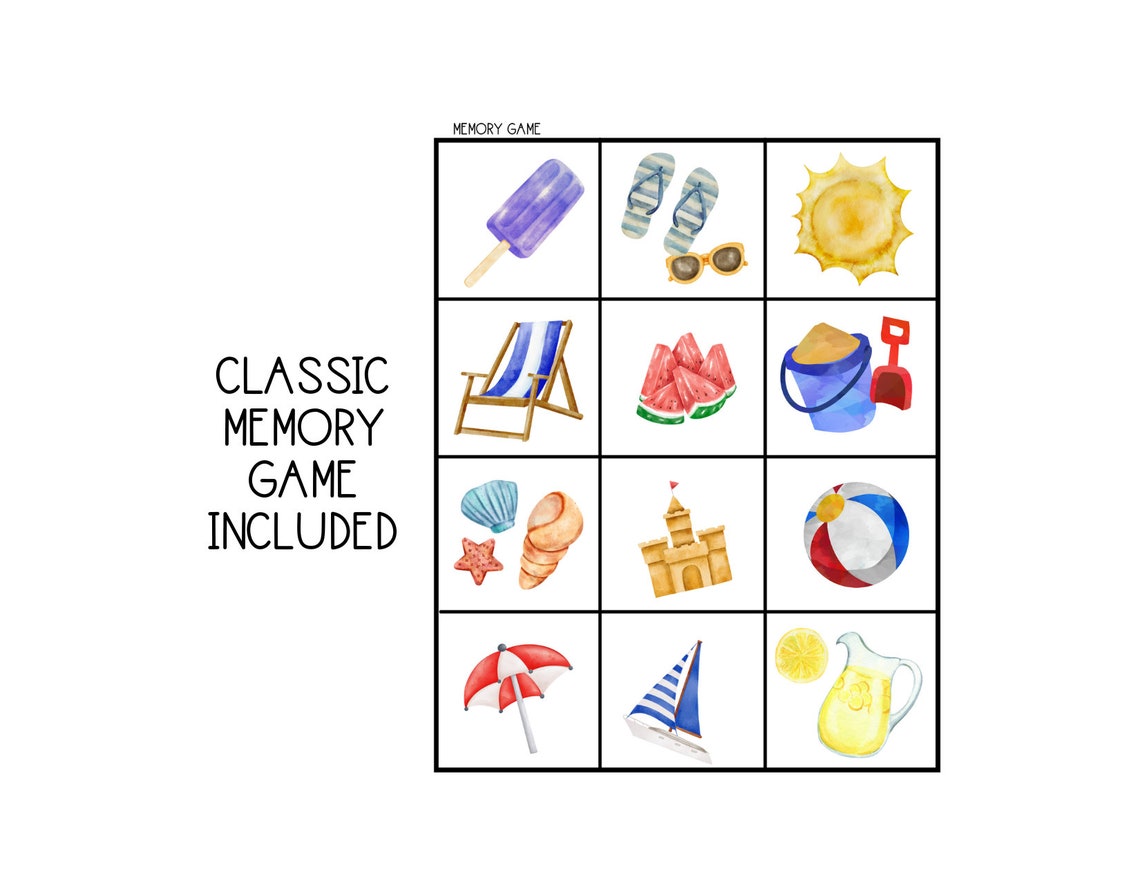 Summer Theme: Things We Do in Summer Yoga & Movement Pose Cards - Etsy